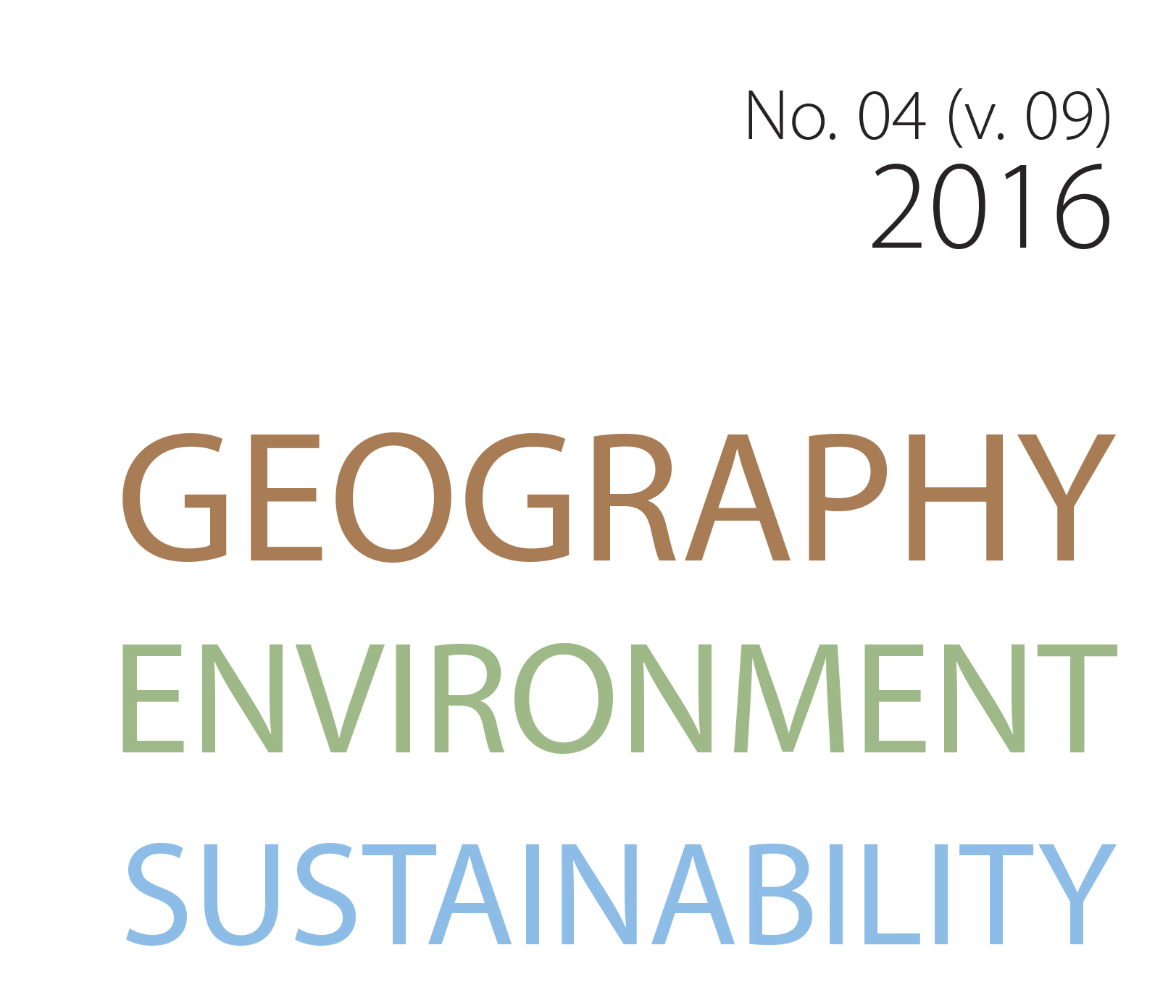 Geography, Environment, Sustainability 2016 | Russian Geographical Society